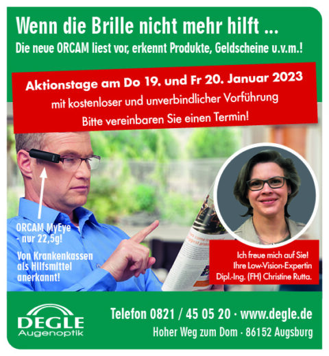 DEGLE Augenoptik – Institut für Optometrie, Kontaktlinsen, Low Vision ...